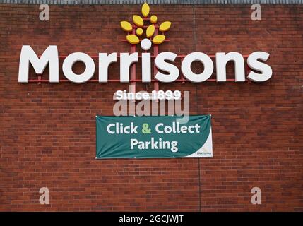 Morrisons logo seen in Bognor Regis Stock Photo - Alamy