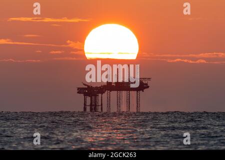 Irish Sea Pioneer, a jack-up support vessel connected to the Lennox ...