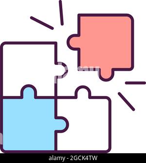 Problem solving RGB color icon Stock Vector Image & Art - Alamy