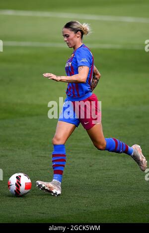 Mapi Leon of FC Barcelona in action during the Spanish Women SuperCup ...