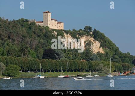 castle, Angera, Lake Maggiore, Lombardy, Italy Stock Photo - Alamy