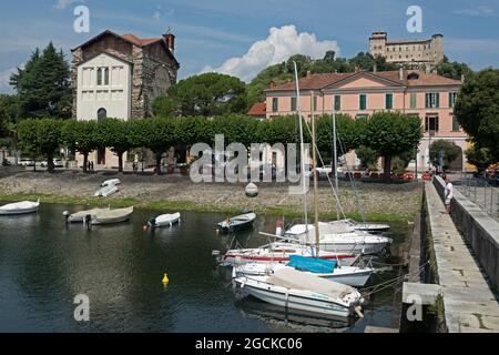 castle, Angera, Lake Maggiore, Lombardy, Italy Stock Photo - Alamy