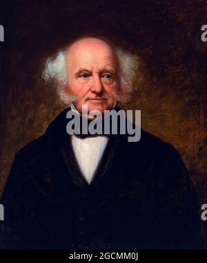 MARTIN VAN BUREN (1782-1862) 8th President of the USA about 1860 Stock ...