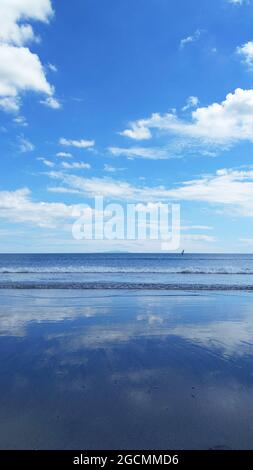 Beautiful seascape with blue sky Stock Photo - Alamy