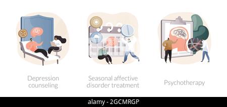 Mental health condition abstract concept vector illustrations Stock ...