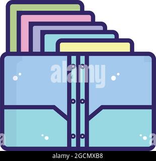 Back to school folder icon Stock Vector Image & Art - Alamy
