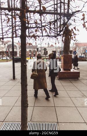 Sisi Statue (Elisabeth) at Madach Square - Budapest, Hungary Stock ...