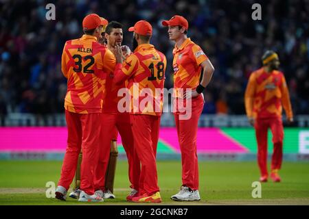 Birmingham Phoenix's Benny Howell celebrates trapping Trent Rockets ...