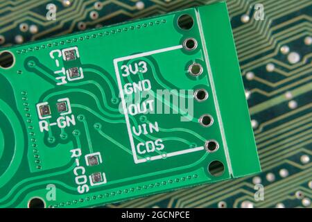 small circuit board with components electrical engineering from the ...