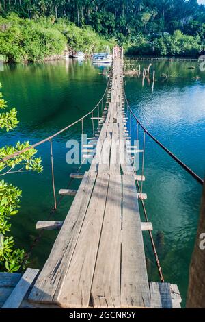 Baracoa, Cuba - Rio Miel bridge, part of Alejandro de Humboldt National ...