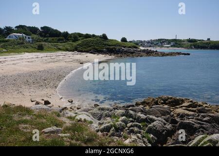 Porthmellon / Porthloo beach, St Mary's island, Isles of Scilly ...