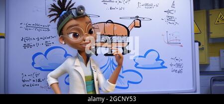 PAW PATROL: THE MOVIE, Yara Shahidi, voice of Kendra, on set, 2021. ph ...
