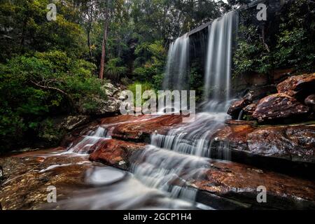 waterfall in the bushland at patonga Stock Photo - Alamy