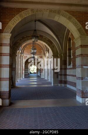 Corridor of Royce Hall, University of California, Los Angeles ...