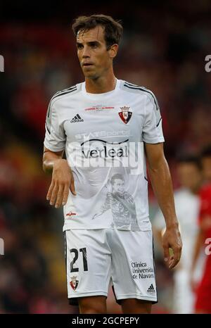 Inigo Perez of CA Osasuna during the La Liga match between FC Barcelona ...