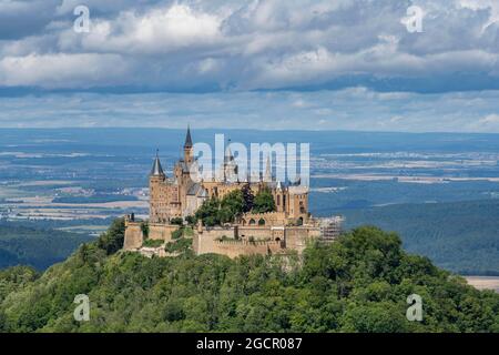 Hohenzollern Castle, Bisingen, Baden-Wuerttemberg, Germany Stock Photo ...