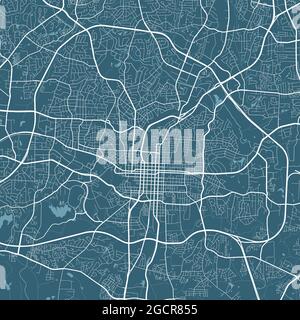 Raleigh map. Detailed map of Raleigh city administrative area ...