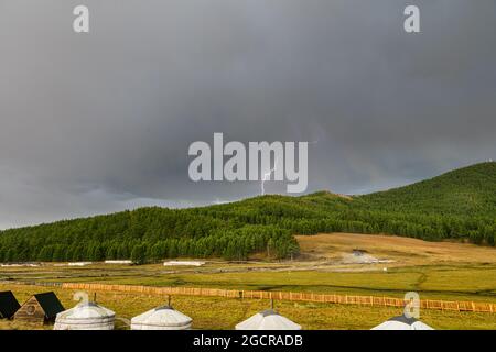 The Mongolian steppe near Ulaanbaatar Stock Photo - Alamy