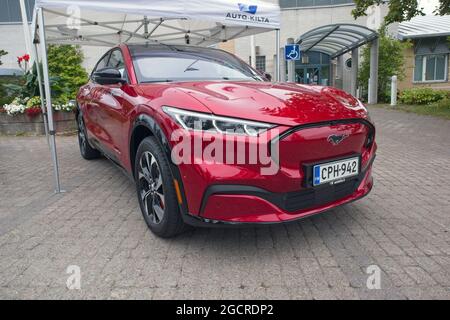 Ford Mustang Mach-E emblem logo Stock Photo - Alamy