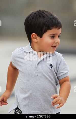 Felipe Massa (BRA) Ferrari with his son Felipinho Monaco Grand Prix ...