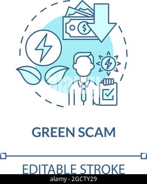 Climate conspiracy theory and green scam word concepts banner Stock ...