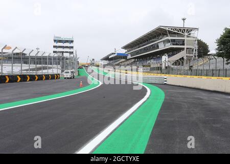New pit lane entrance. Brazilian Grand Prix, Thursday 6th November 2014 ...