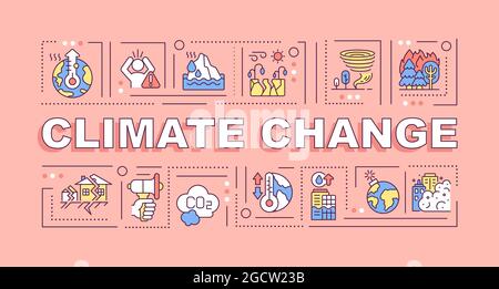 Climate change word cloud concept. Vector illustration Stock Vector ...