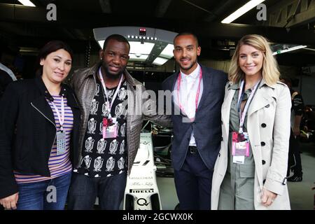 (L to R): Dominique Siby, Felio Siby CEO with Theo Walcott (GBR ...
