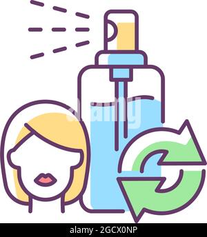 Hairspray icon. Cartoon of Hairspray vector icon for web design ...