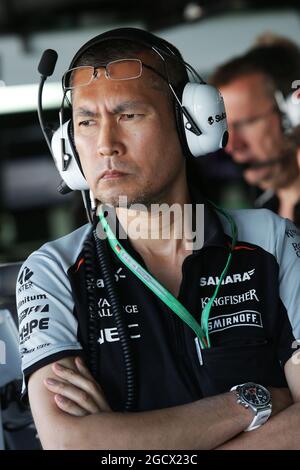 Akio Haga (JPN) Sahara Force India F1 Team Chief Designer. Monaco Grand ...