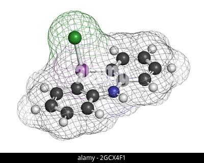 Adamsite or DM riot control agent. Stylized skeletal formula (chemical ...