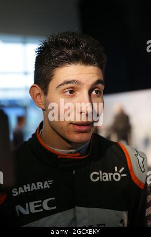 Esteban Ocon (FRA) Sahara Force India F1 VJM10. Spanish Grand Prix ...