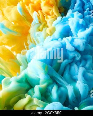 Ink drop in water. Abstract background Stock Photo - Alamy