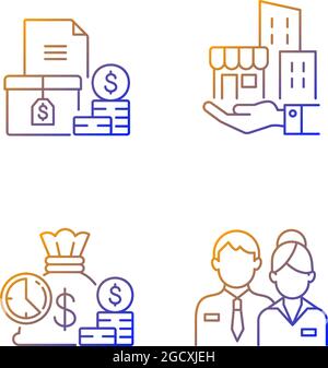 Building ownership gradient linear vector icon Stock Vector Image & Art ...