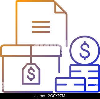 Accounts receivable blue gradient concept icon Stock Vector Image & Art ...