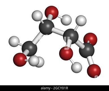 L-Threonic acid molecule. 3D rendering Stock Photo - Alamy
