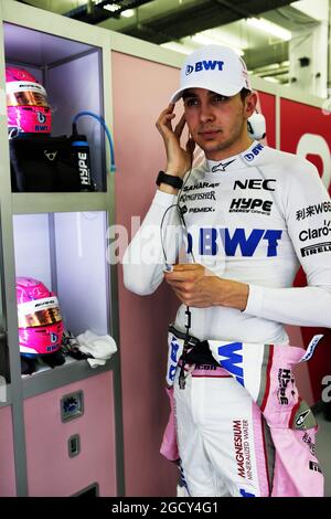 Esteban Ocon (FRA) Sahara Force India F1 VJM11. Spanish Grand Prix ...