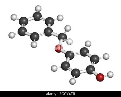 Monobenzone drug molecule. 3D rendering Stock Photo - Alamy
