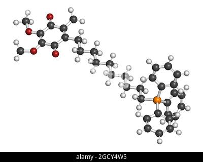 Mitoquinone or mitoQ molecule. 3D rendering Stock Photo - Alamy