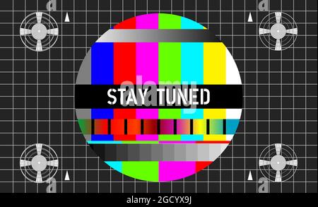 Television test card or pattern. TV Resolution test charts Stock Vector ...