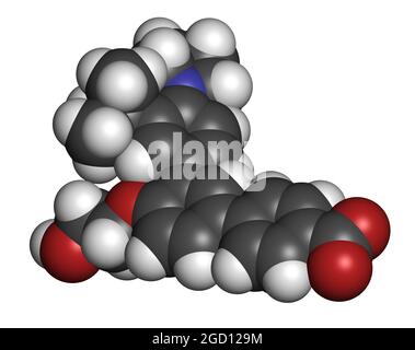 Trifarotene acne drug molecule. 3D rendering Stock Photo - Alamy