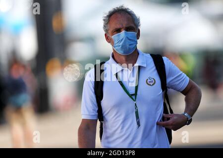 Lando Norris (GBR) McLaren with his father Adam Norris (GBR). Bahrain ...