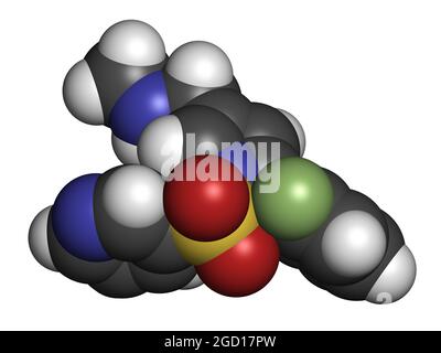Vonoprazan drug molecule. 3D rendering Stock Photo - Alamy