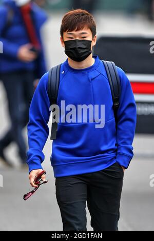 Imola, Italy. 17th April, 2021. Tribute to Prince Philip, Haas F1 Team ...