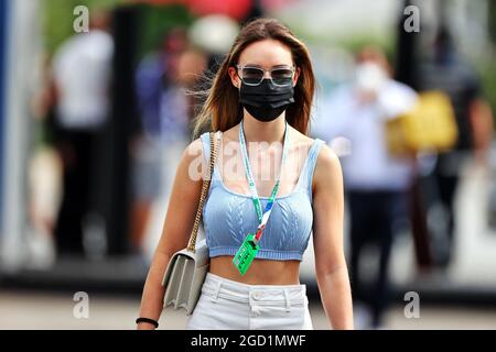Elena Berri, Girlfriend of Esteban Ocon, Alpine f1 Team during the ...
