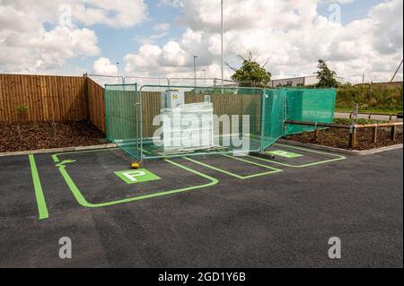 New Lidl store on Poppy Road with a electric charging station point ...