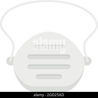 Survival face mask icon. Flat illustration of survival face mask vector ...