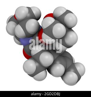 Pinoxaden herbicide molecule. 3D rendering Stock Photo - Alamy