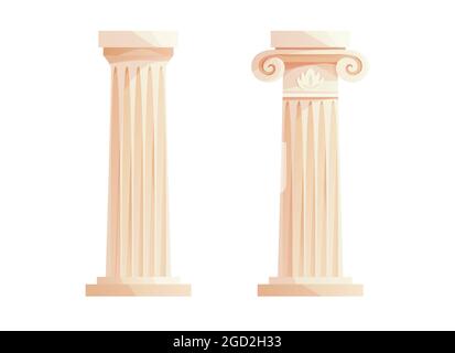 Roman Columns Cartoon