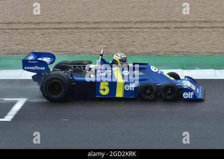 Jonathan Holtzman at the helm of the six wheeled Tyrrell P34, Murray ...
